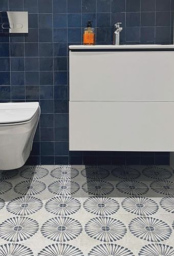 Blue Pattern Floor Tiles Sydney