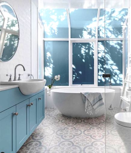 Bathroom Floor Tiles Hamptons
